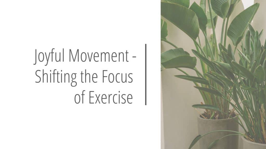 Joyful Movement - Shifting the Focus of Exercise