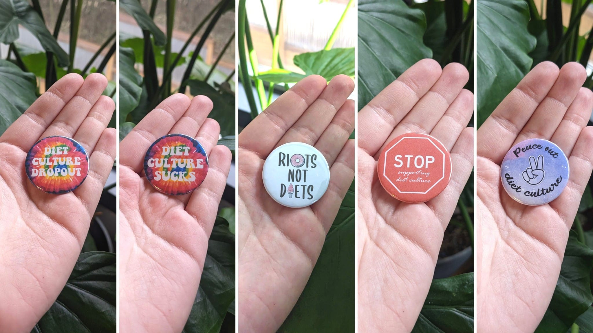 Buttons & Magnets - New Anti-Diet Merch Available